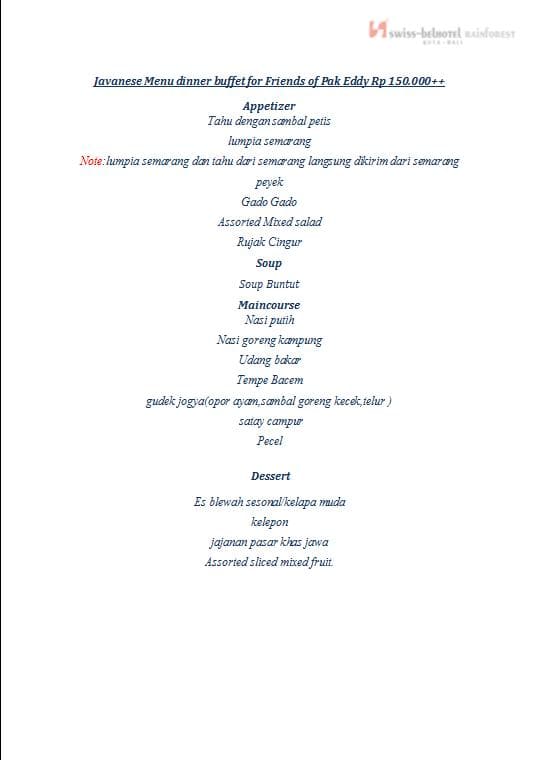 Galeri – 1437. 2013-11-8910 – Reuni & Wisata Bali L69++, Swiss-Belhotel ...